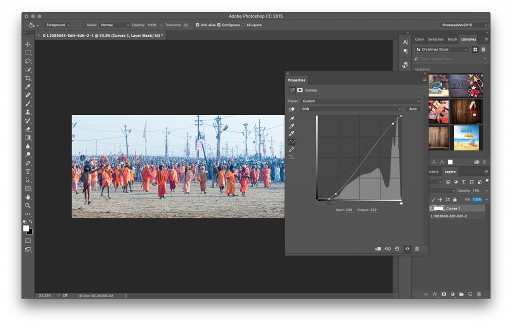 Setting white and black points using levels and curves in Photoshop ...